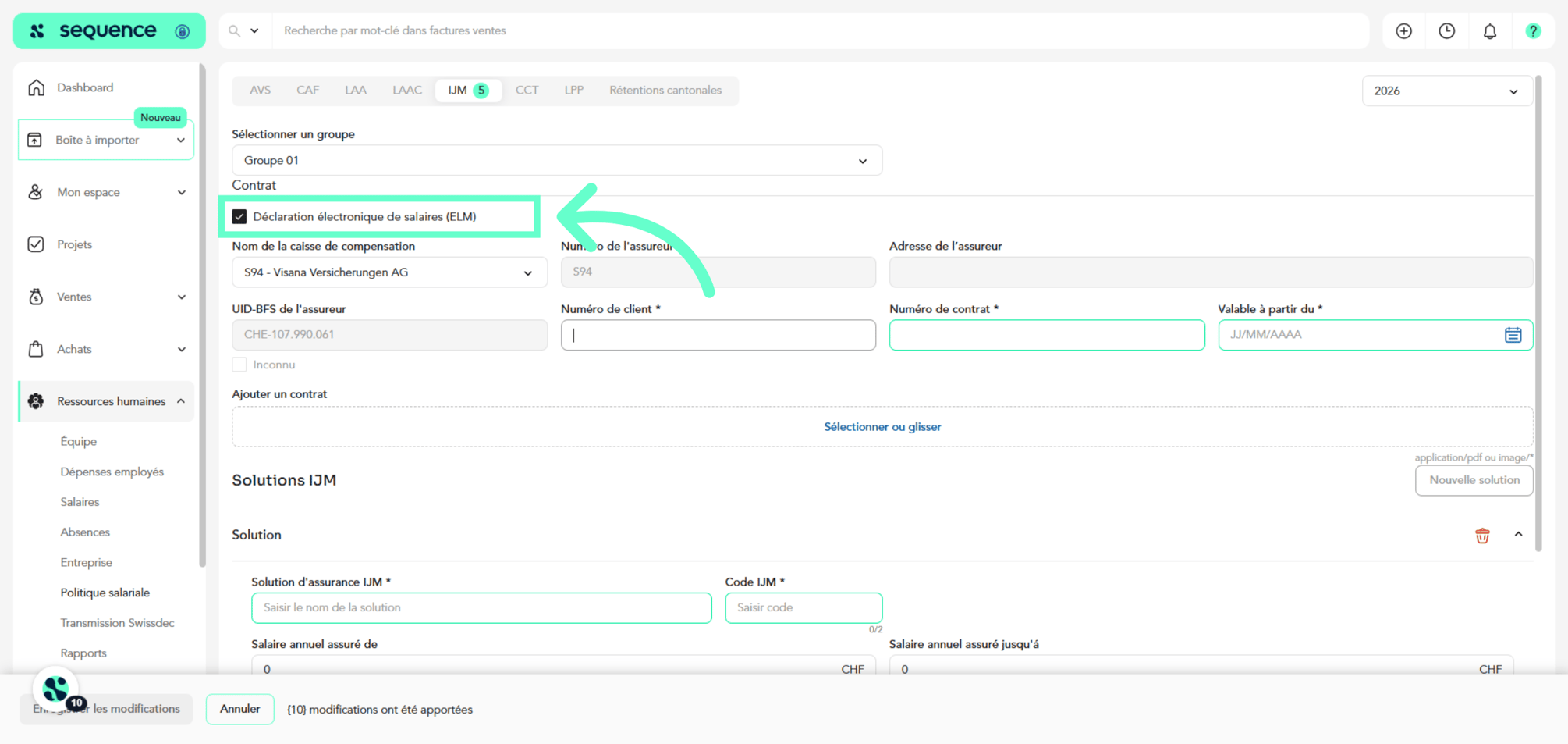 Configure the IJM Salary Policy in Sequence ERP